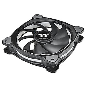 Thermaltake CL-F054-PL12SW-A Riing Plus 12 LED RGB Radiator Fan - Black (Pack of 5)
