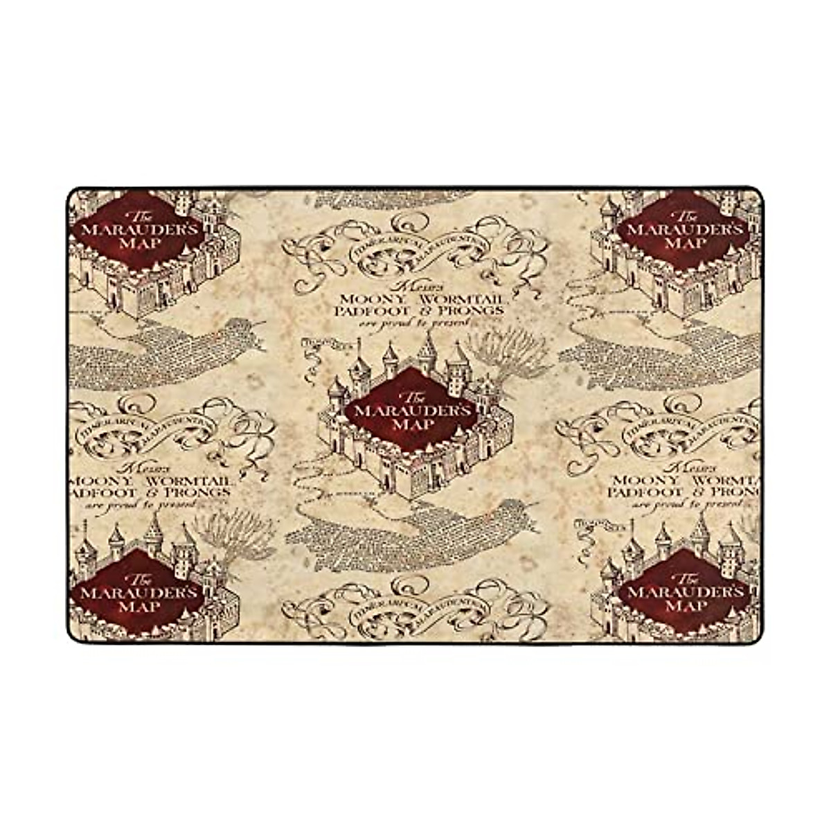 I Like Exercise Marauders Map Carpet Area Carpet Picnic Mat Beach Mat Bedroom University Dormitory Living Room Comfortable and Durable Decorative Carpet36 X24