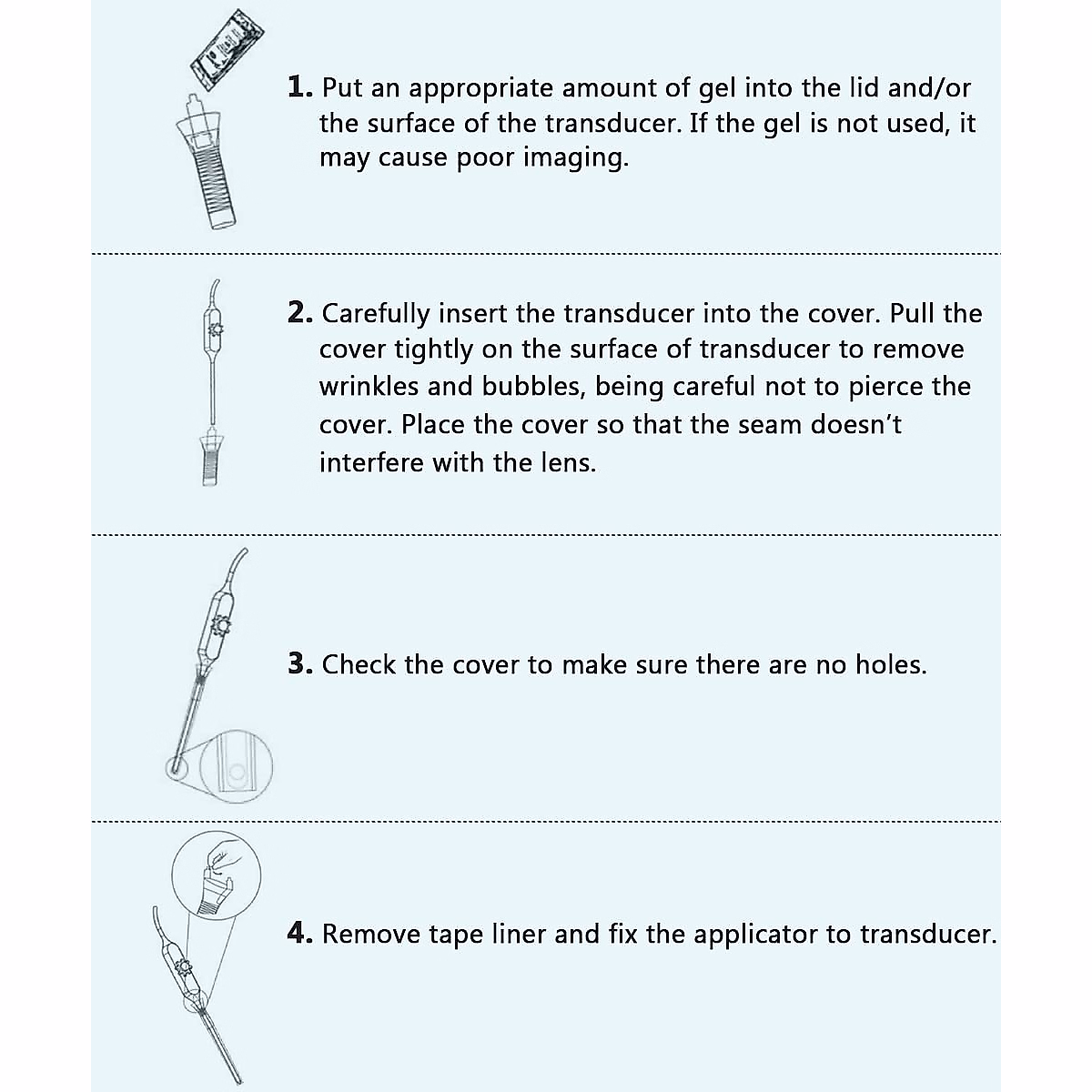 Transesophageal Probe Covers, Transesophageal Echocardiog-raphy (TEE) Covers, Sterile, Latex Free (25 Pcs)