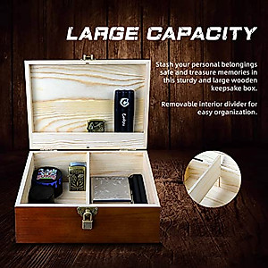 Wooden Storage Box Set with Lock - Organize & Secure