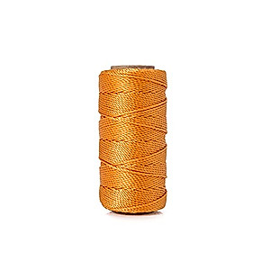 HONGDA Mason Line, 215 Feet #18 Twisted Polypropylene Mason Line String Perfect for Masonry Jobs and for The Layout of General Construction, Gardening, DIY Project, Orange