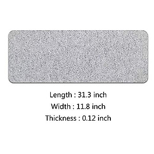 FireBee Extended Gaming Mouse Pad Non-Slip Desk Pad Protector Office Writing Mat Felt Base 0.12 Inch Thick (Light Gray)