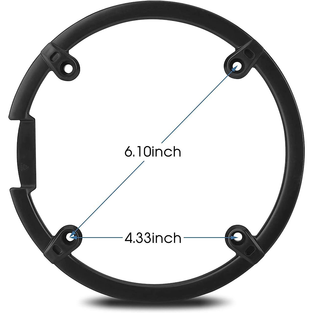 Estink Bike Chain Wheel Guard, Black Plastic Chainring Sprockets Cranksets Guard Protector Mountain Bike Chain Wheel Crankset Support Cover Accessories for 44T Chain