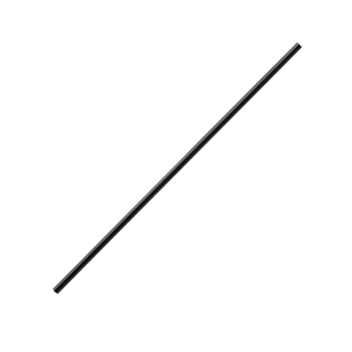 Karat 5.75" PP Plastic Stir Straw Paper Wrapped, Black - 10,000 pcs