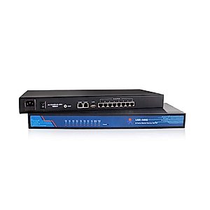 USR-N668 8 Ports Serial Ports Device RS232/RS485/RS422 Serial to Ethernet Converters Module Support TCP Server/UDP Client