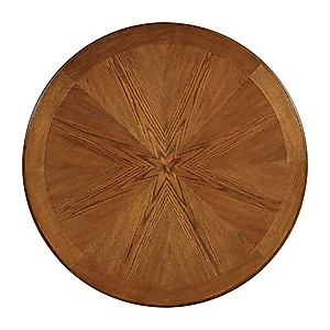 simple relax Wood Table with Shelf, Deep Brown