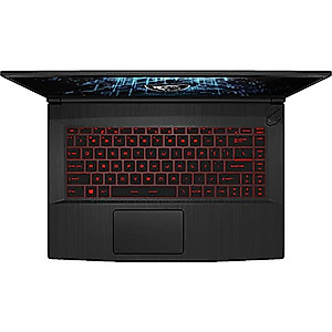 MSI GF65 Thin 3060 Gaming Laptop, 15.6" FHD 144Hz Display, Core i5-10500H 6-Core, GeForce RTX 3060 6GB, 16GB RAM 3200MHz, 512GB PCIe SSD, USB-C, WiFi 6, Ethernet, HDMI, Backlit, Win 10