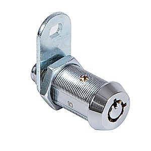 WOOCH Toolbox Lock Replacement Lock Tubular Cam Lock 90 Degree, Hook cam, Cabinet Locks with Keys RV Storage Drawer File Mailbox, Keyed Alike, Zinc Alloy (1-1/8 Inch, 2 Pack)
