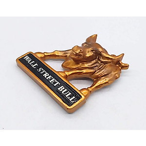 Charging Bull of Wall Street Manhattan New York USA Fridge Magnet Tourist Souvenir Gift Home Kitchen Decoration Magnetic Sticker,Wall Street America Refrigerator Magnet Collection