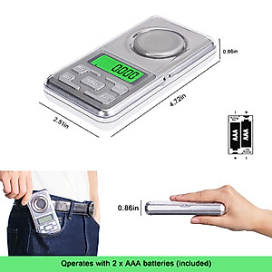 GRAM PRES Digital Milligram Scale 50/0.001 Gram Accuracy,Small Jewellery Coin Powder Pocket Scale Digital Gram and Oz,Digital Gram Scale with Lcd for Medicine, Gold, Gem, Reloading