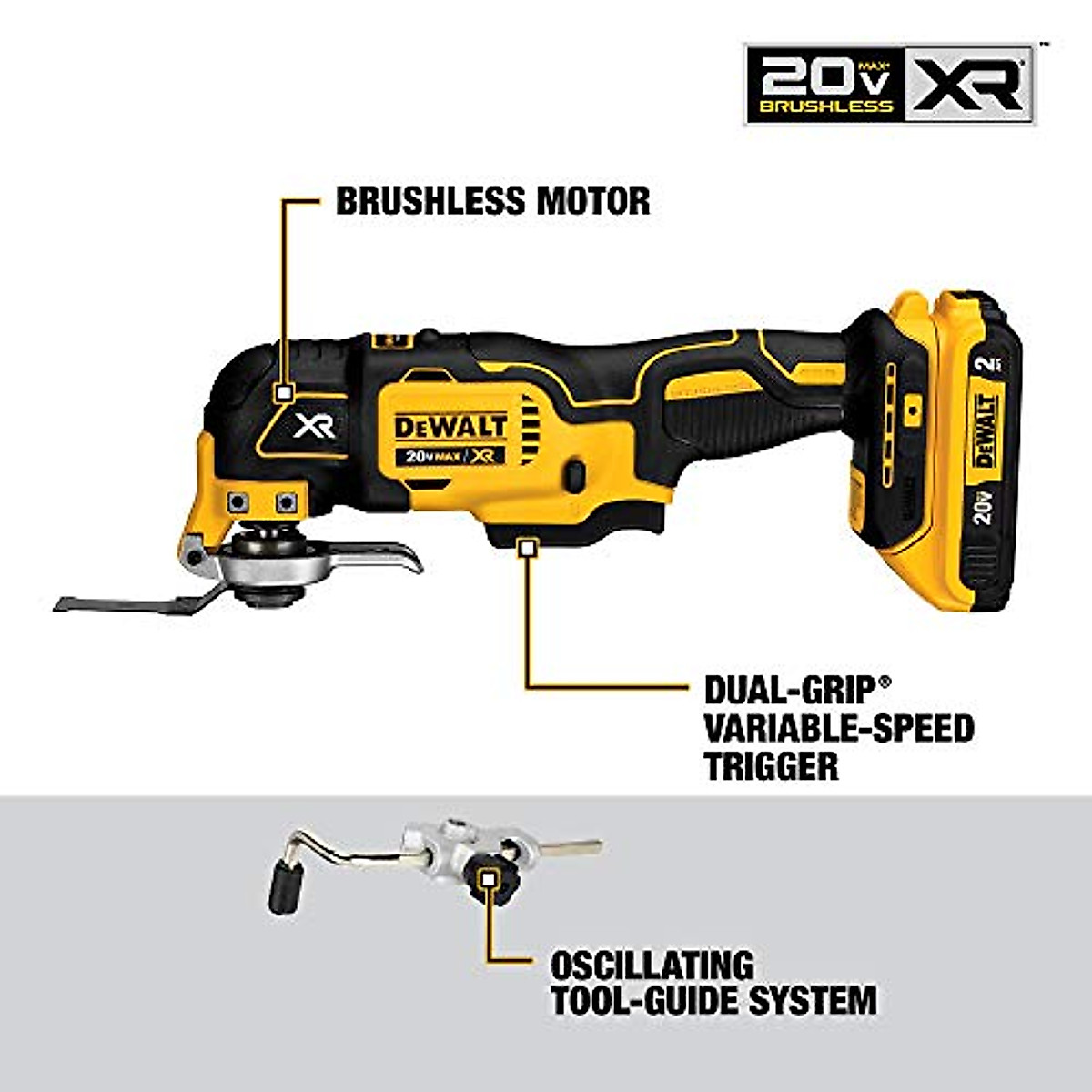 DEWALT 20V MAX Power Tool Combo Kit, 9-Tool Cordless Power Tool Set with 2 Batteries and Charger (DCK940D2)