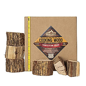 Smoak Firewood’s Cooking Wood Chunks (Competition Grade) USDA Certified for Smoking, Grilling or Barbequing (Pecan 25-30lbs 1728 Cubic in.)