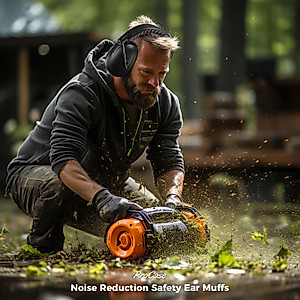 ProCase Noise Cancelling Earmuffs, SNR 34 dB Ear Protection, Adjustable Sound Proof Headphones for Adults Kids, Noise Cancelling Headphones for Autism, Effective Hearing Protection -Black