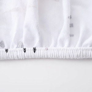 Gina Era Changing Pad Cover, 100% Jersey Knit Organic Cotton Changing Pad Covers, Super Soft and Comfortable, 2 Pack, Diaper Changing Pad Cover for Baby Girl and Boy (Black)