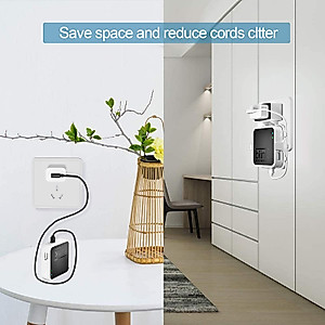 Outlet Wall Mount for Blink Sync Module 2,Simple Mount Bracket Holder for All-New Blink Outdoor and All-New Blink Indoor Home Security Camera with Easy Mount Short Cable（White,1pack）
