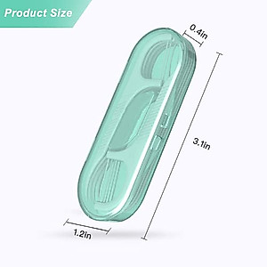 WOODOUNAI Dental Floss Cases 80 Flosses Picks with 8 Storage Cases Professional Toothpick Sticks for Teeth Cleaning Suitable for Families Hotels and Travel Ideal for Both Men and Women