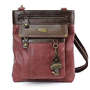 CHALA GEMINI Crossbody Gift Messenger Bag Burgundgy (Fox)
