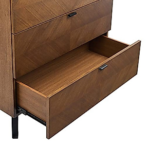 Modway Kali Mid-Century Modern Wood Chest in Walnut
