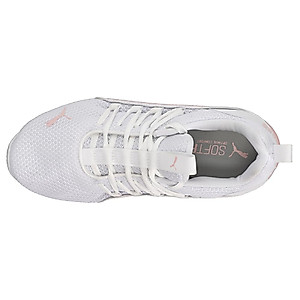 Puma Womens Axelion Metallic Wide Training Sneakers Shoes - White - Size 6.5 W
