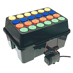 HORTIPOTS Aeroponic Cloner Machine 24 Site for Cuttings Rooting Using 2 inch Neoprene Inserts or 2 inch Clone Collars