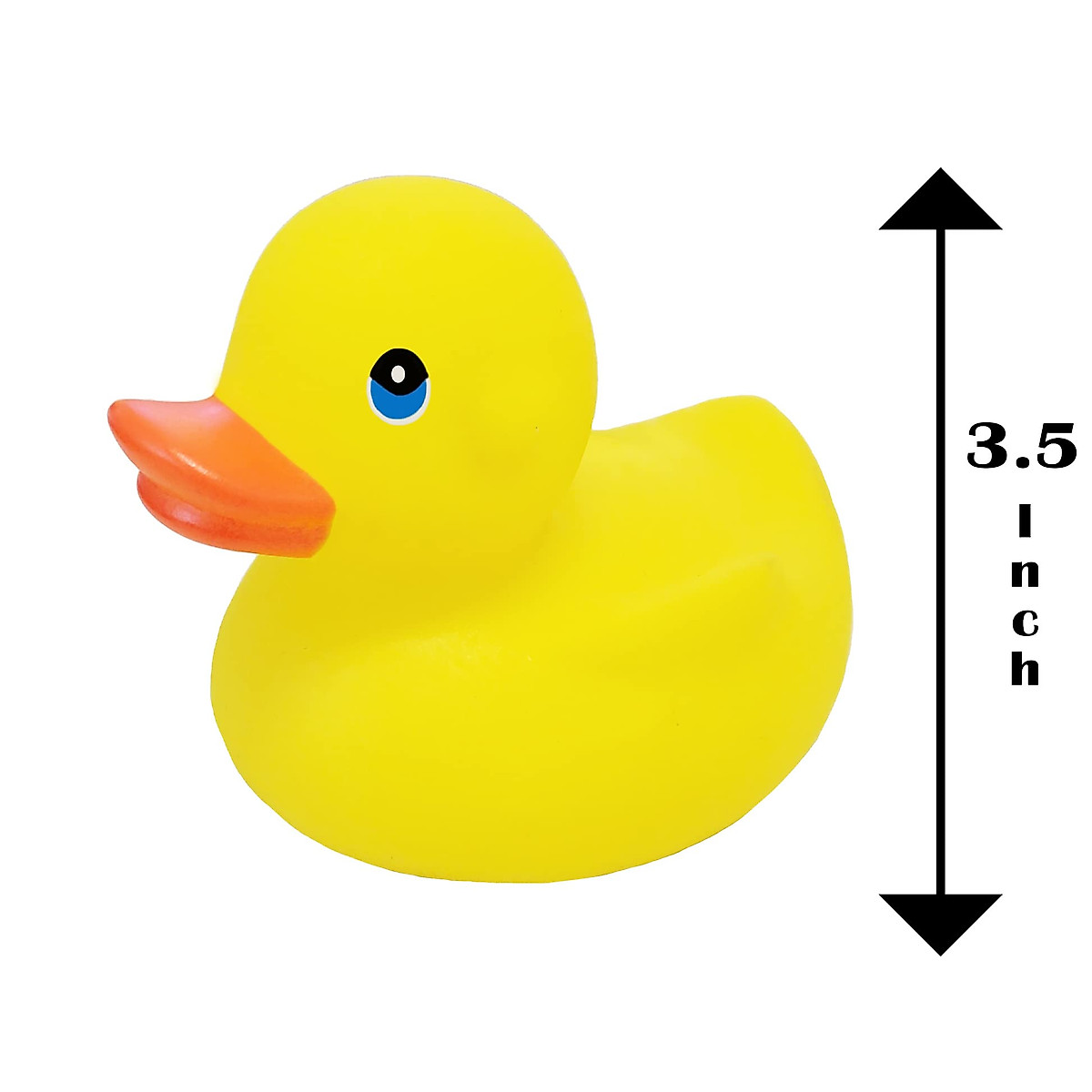 Yellow Rubber Duck Toy Duckies for Kids, Bath Birthday Gifts Baby Showers Classroom Incentives, Summer Beach and Pool Activity, 3" Inch (2-Pack)