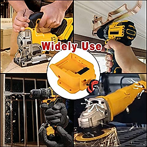 Power Wheel Battery Adapter for Dewalt 18v-20V Battery with14 AWG Convertor for DCB203, DCB204, DCB205, DCB206 for DIY Ride On Truck, RC Toys,Robot