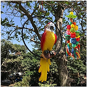 Johoxton Parrot Toys Bird Toys for Parrots Parakeet Toys Bird Toys Parrot Cage Accessories Parrot Toys for Large Birds Medium Parrots Conure Toys Budgie Toys Cockatiels Toys (Pattern 1)
