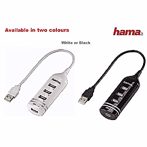 Hama | USB 2.0 Hub 1:4 | Bus-Powered | Black