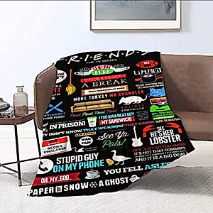 Classic Comedy Tv Series Ultra-Soft Throw Blanket Shawls and Wraps Lightweight for Couch, Soft, Plush, Fluffy, Warm 50"X40"