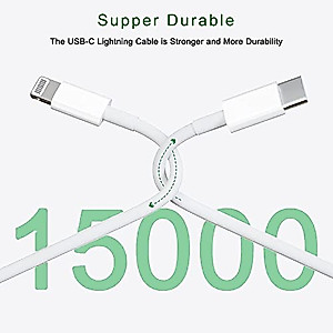 iPhone Fast Charger, [Apple MFi Certified] 20W USB C Fast Charger Block with 6FT Type-C to Lightning Cable, Super Fast Charging Compatible with iPhone 14/13/13 Pro/12/12 Pro/12 Pro Max/11/Xs Max/XR/X