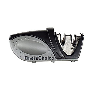 ChefsChoice 476 Compact Manual Knife Sharpener, 2-Stage, Black