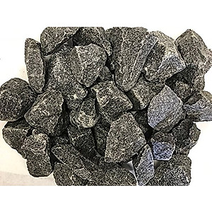 The Sauna Place 45 LB Box of Replacement Sauna Olivine Stones, Sourced from Finland