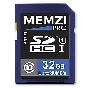 MEMZI PRO 32GB Class 10 80MB/s SDHC Memory Card for Nikon Coolpix S9900, S9700, S9600, S9500, S9400, S9300, S9200, S9050, S7000, S6900, S6800 Digital Cameras
