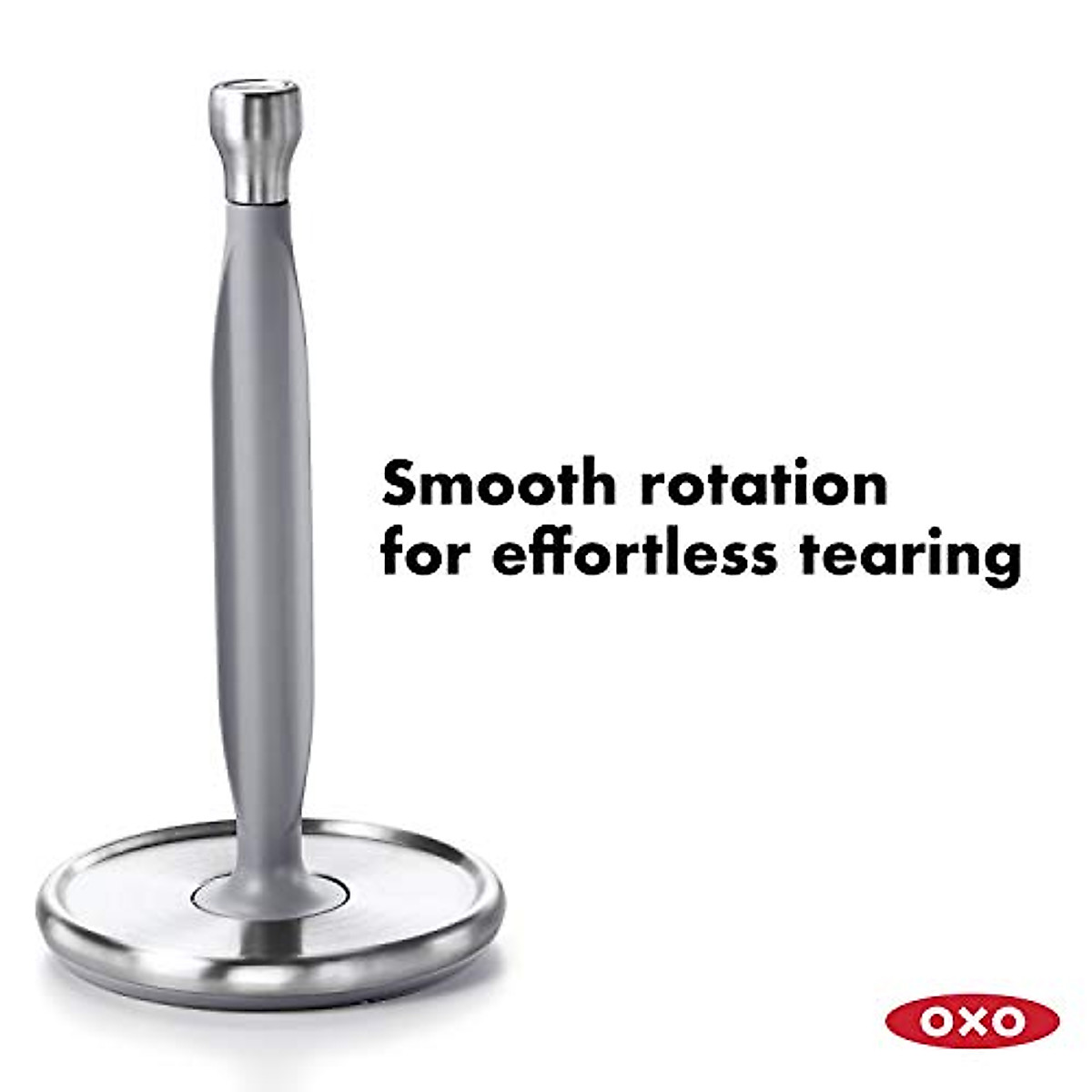 OXO Good Grips Steady Paper Towel Holder & Good Grips SimplyTear Paper Towel Holder - Stainless Steel