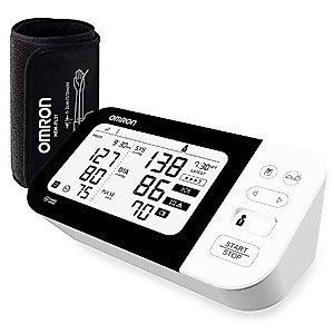 Omron Hem 7361T Bluetooth Digital Blood Pressure Monitor with Afib Indicator and 360° Accuracy Intelliwrap Cuff for Most Accurate Measurements (White)