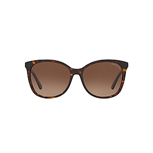 Coach HC8271U Universal Fit Sunglasses, Dark Tortoise/Dark Brown Gradient Polarized, 57 mm