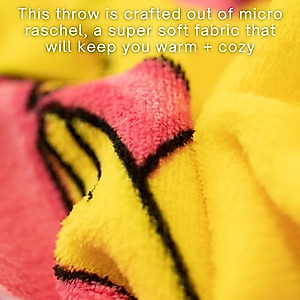 Franco Pokemon Anime Pikachu and Eevee Kids Bedding Super Soft Micro Raschel Throw, 46 in x 60 in, (Official Licensed Product)