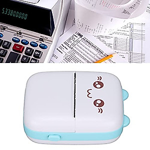 Liccx Pocket Printer, Mini Photo Printer, 200DPI Resolution,Ergonomic Design, Print Any Text, Pictures, Memos, Blessings,(Blue)