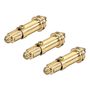 uxcell Pop Up Bolt Basin Bath Sink Drain Waste Click Clack Brass Push Spring Plug 3Pcs