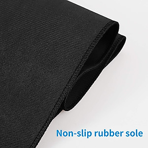 EFISH XX Large Gaming Mouse Map Pad 900×400×3MM (35.40X15.7X0.12 inch),with Non-Slip Base,Waterproof and Foldable Pad,Desktop Pad Suitable for Gamers,Suitable for Desktop,Office and Home,Black