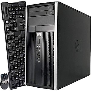 HP Compaq Elite 8300 TW MiniTower High Performance Business Desktop PC, Intel Quad Core i7-3770 3.4GHz, 8GB RAM, 128GB SSD + 500GB HDD, DVD, VGA, USB 3.0, WiFi, Windows 10 Pro (Renewed)