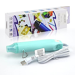 Mini Heat Gun for Crafts, 300W, Ergonomic Lightweight Hot Air Gun, Craft Supplies for Embossing, Acrylic Pouring, and Drying Resin