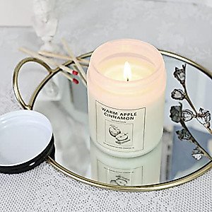 Candles, Apple Cinnamon and Lemongrass Eucalyptus Candles for Home Scented, 2 Pack Candles Gifts for Women, 15 oz Soy Candle, Scented Candles Gifts Set for Mother's Day, Valentine, Christma's Gifts…