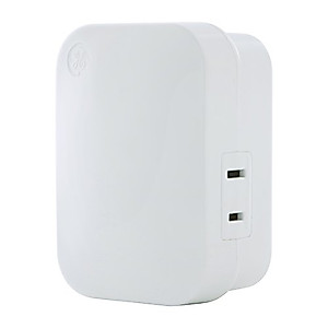 mySelectSmart GE Wireless Control, 1 Outlet, 150 ft. Range from Plug-in Receiver, Ideal for Lamps and Indoor Lighting, No Wiring Needed, Activated, Mountable, 36235, Motion Sensor-1 Pack