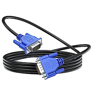 UVOOI VGA Cable 5 Feet, VGA to VGA Monitor Cable 1080P Full HD 15pin Male to Male Video Cord for Computer PC Monitor Laptops TV Projectors and More (Blue, 1.5M)