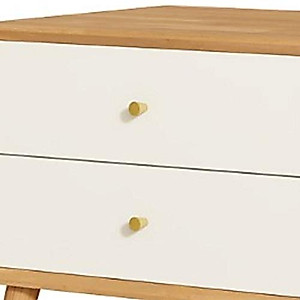 SJYDQ Nordic Bedside Table Solid Wood Locker Storage Cabinet, Simple and Assembled Bedside Table