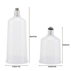 Plastic Spray Paint Gun Airbrush Cup Pot Airbrush Accessories Watering Can Spray Paint Cup Threaded Connector Part 2 Pcs/Set