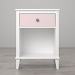 Little Seeds Monarch Hill Poppy Nightstand, White/Pink