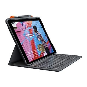 Logitech iPad Air (3rd generation) Keyboard Case | Slim Folio with integrated wireless keyboard (Graphite)