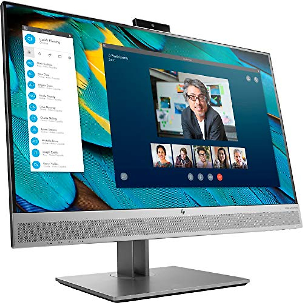 HP EliteDisplay E243m LED Display 60.5 cm (23.8") Full HD Flat Black,Silver